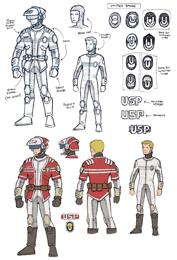 BONUS CONTENT: Sketchbook: USP Pilot Costume – runnersuniverse.com